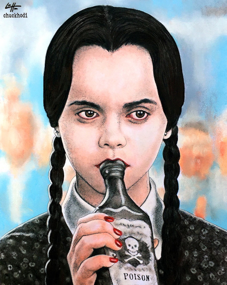 Print 8x10 Wednesday Addams Poison the Addams Family - Etsy
