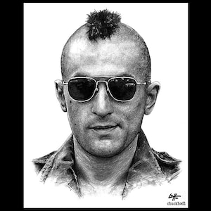 Travis Bickle - Taxi Driver Robert De Niro Martin Scorsese Mohawk ...