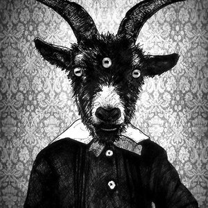 The Great Goat - Horns Victorian Baphomet Shiva Chakra Dark Art Cute ...