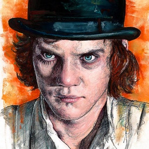 Alex A Clockwork Orange Malcolm Mcdowell Stanley Kubrick Vintage ...