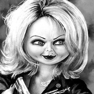 Bride of Chucky - Tiffany Valentine Jennifer Tilly Doll Horror Dark Art ...