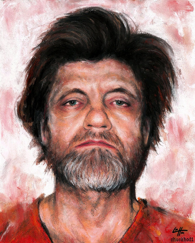 Ted Kaczynski Unabomber Manifesto Mughshot True Crime Dark - Etsy