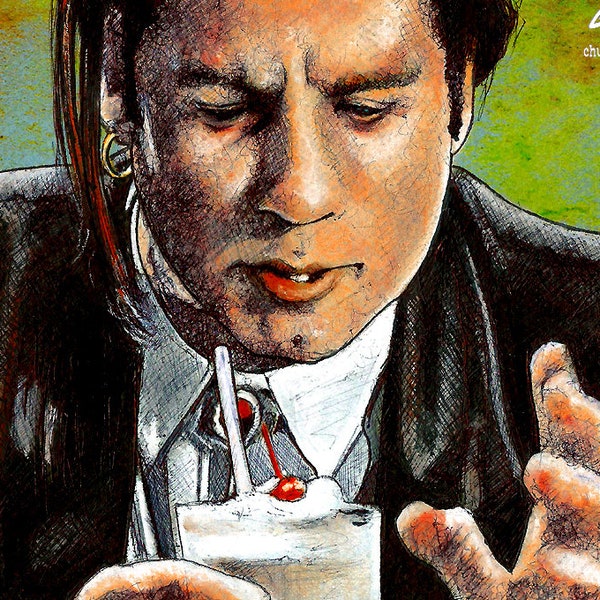 John Travolta Art - Etsy