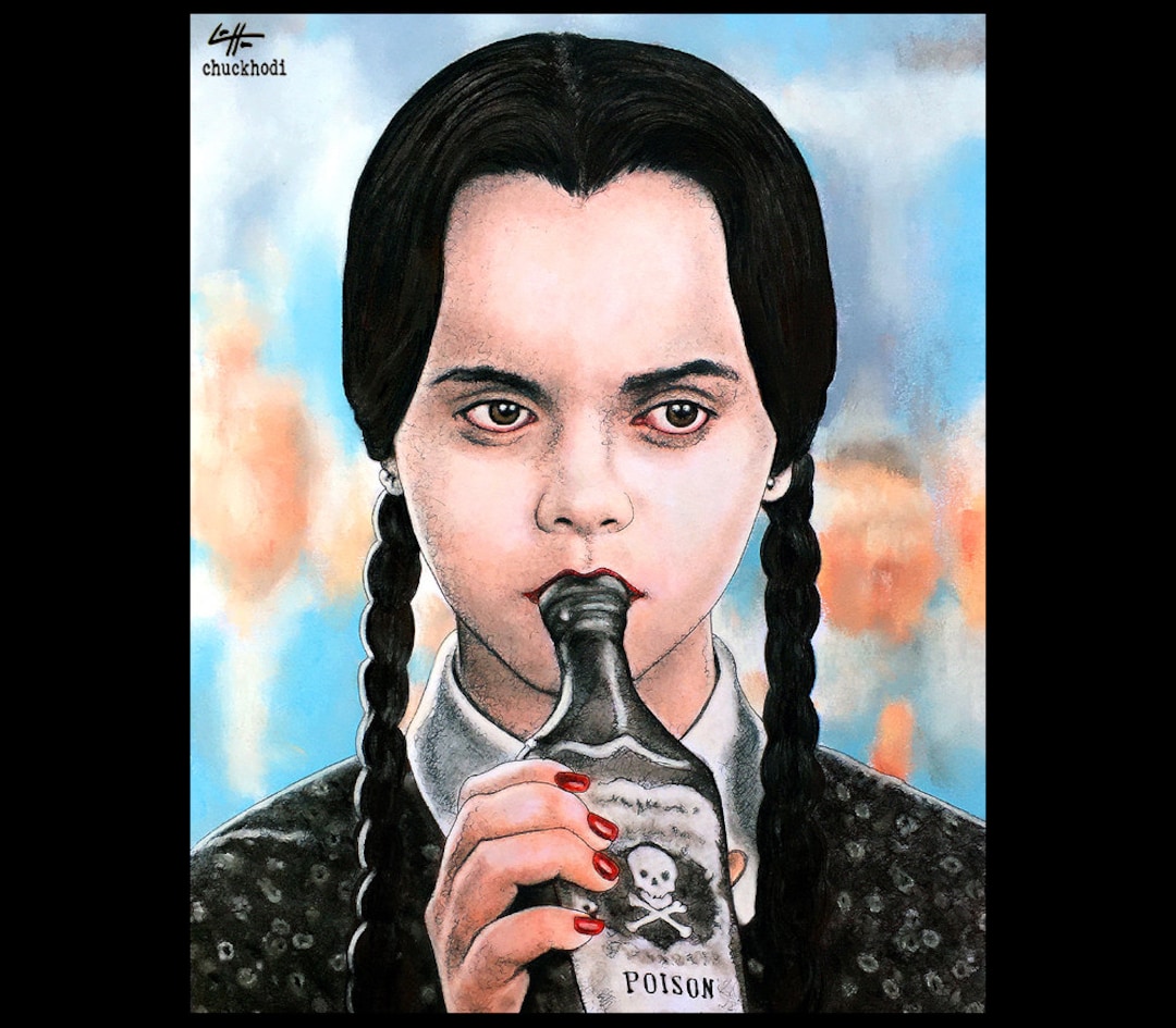 Print 8x10 Wednesday Addams Poison the Addams Family - Etsy