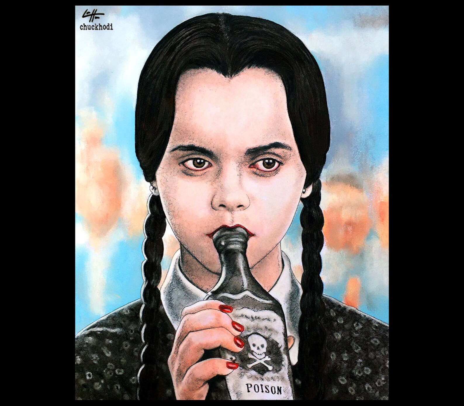 Print 8x10 Wednesday Addams Poison the Addams Family - Etsy