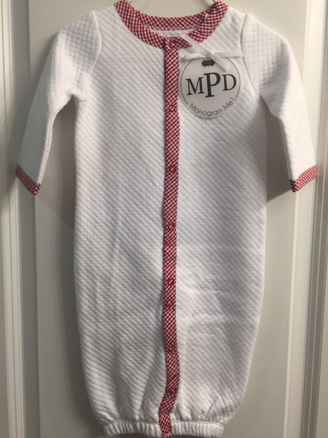 Personalized Christmas Pajamas Sleep Sack, Monogrammed Baby Gown ...