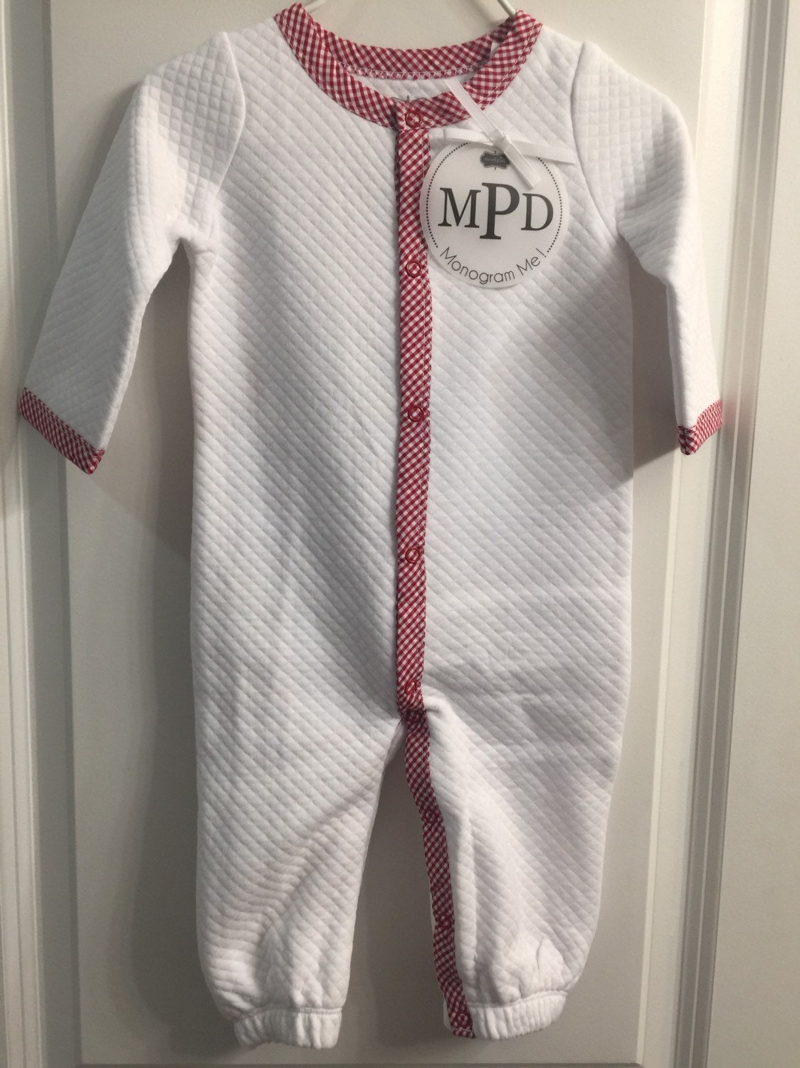 Personalized Christmas Pajamas Sleep Sack, Monogrammed Baby Gown ...