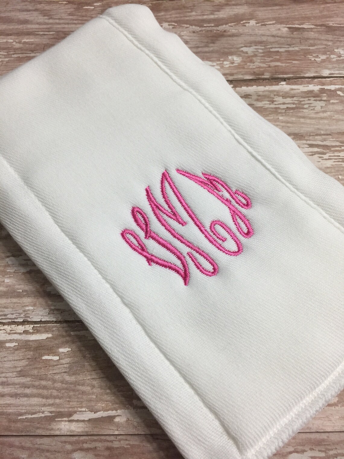 Monogrammed Burp Cloth / Monogrammed Burpcloth / Personalized - Etsy