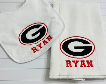 Football Baby Bib | Etsy