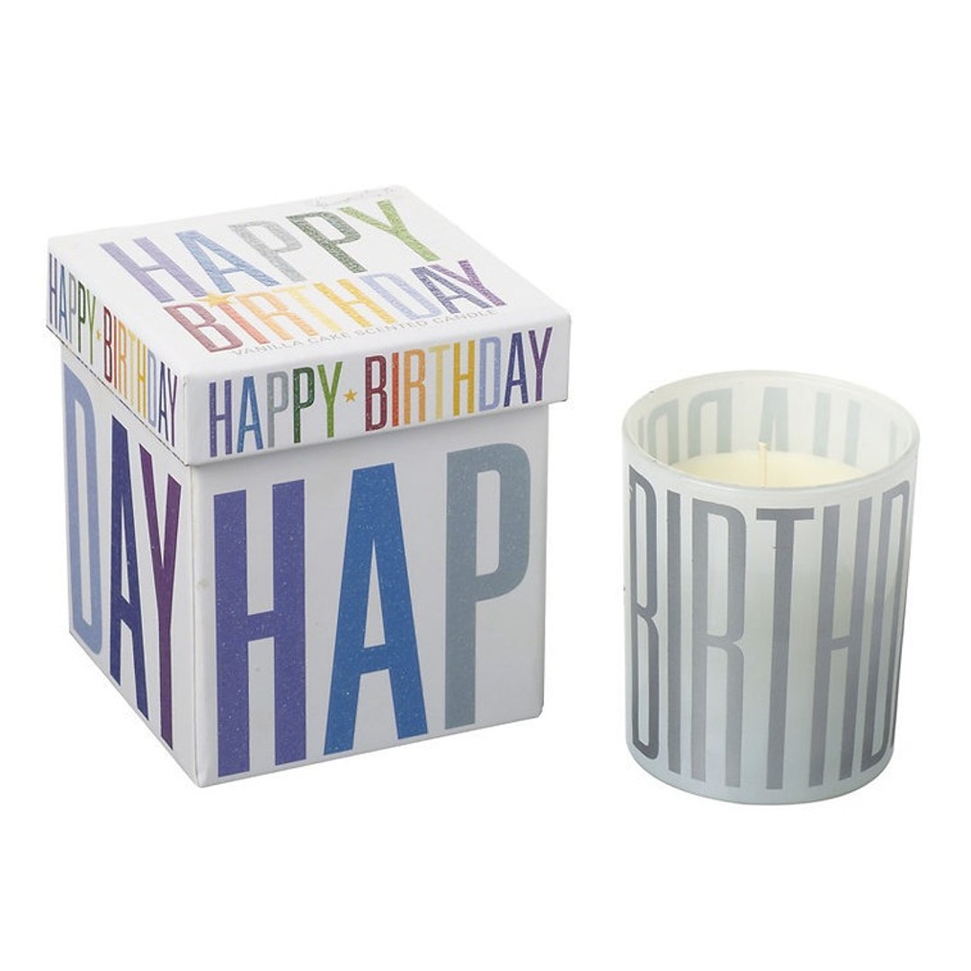 Happy Birthday Musical Candle in Gift Box - Etsy