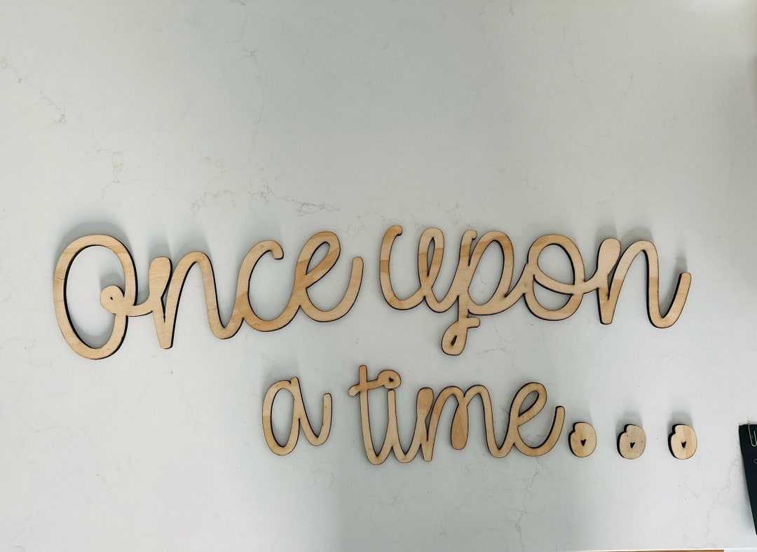 Enchanting Wooden 3D Laser Cut Lettering | Storytelling | Once Upon a ...