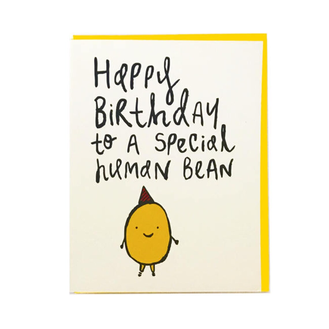 Happy Birthday to a Special Human Bean Card - Etsy