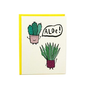 Aloe Hello Greeting Card - Etsy