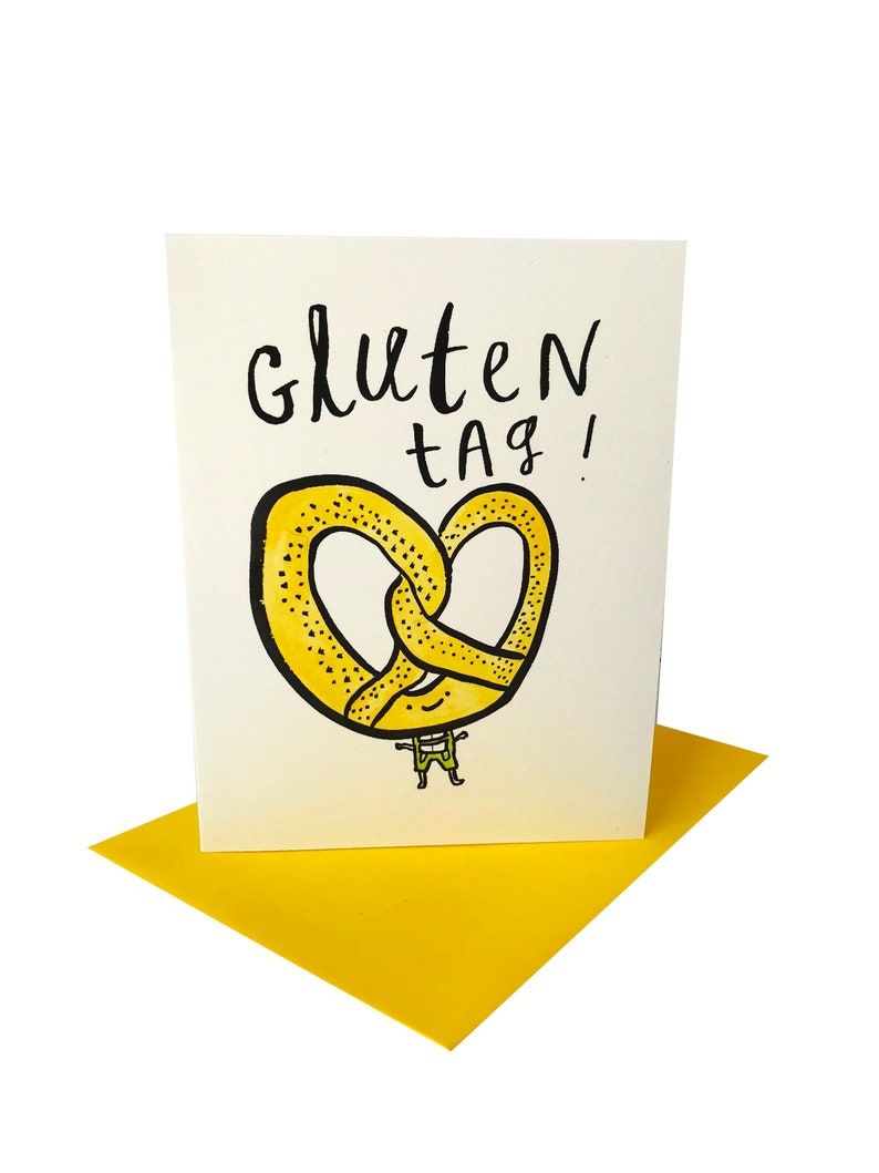Gluten Tag Hello Greeting Card - Etsy