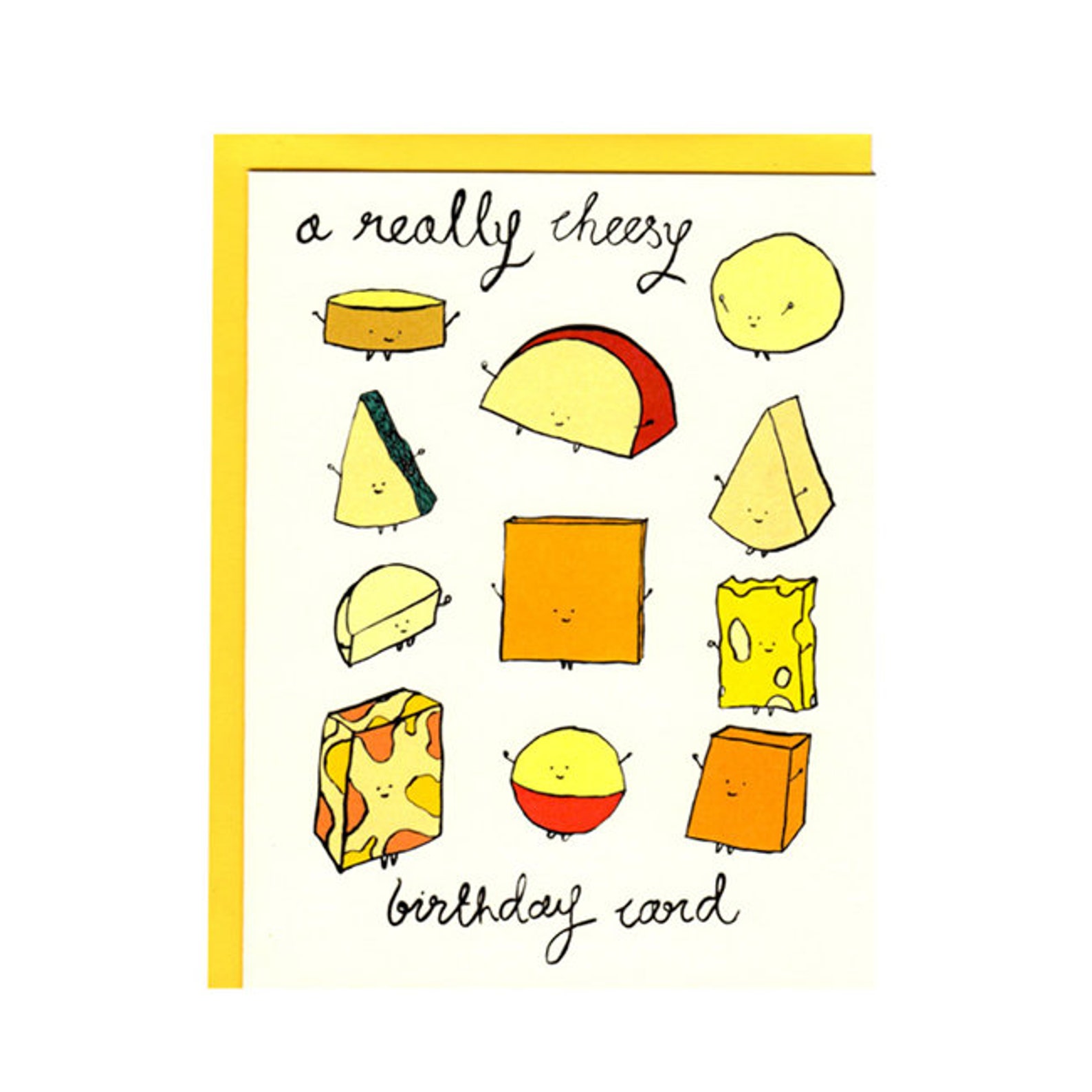 A Really Cheesy Happy Birthday Card - Etsy