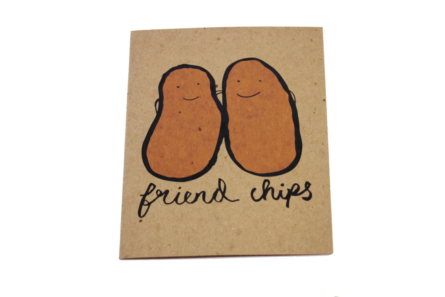 Best Friend "friend Chips" Greeting Card - Etsy