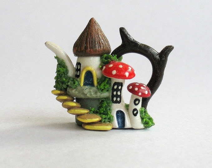 Miniature Fairy Hobbit Cluster House Teapot - Etsy