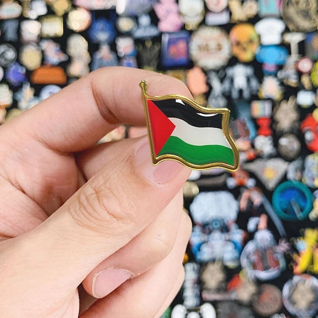 Palestine Flag Pin Badge, Palestine Badge, Palestine Theme, Palestine ...