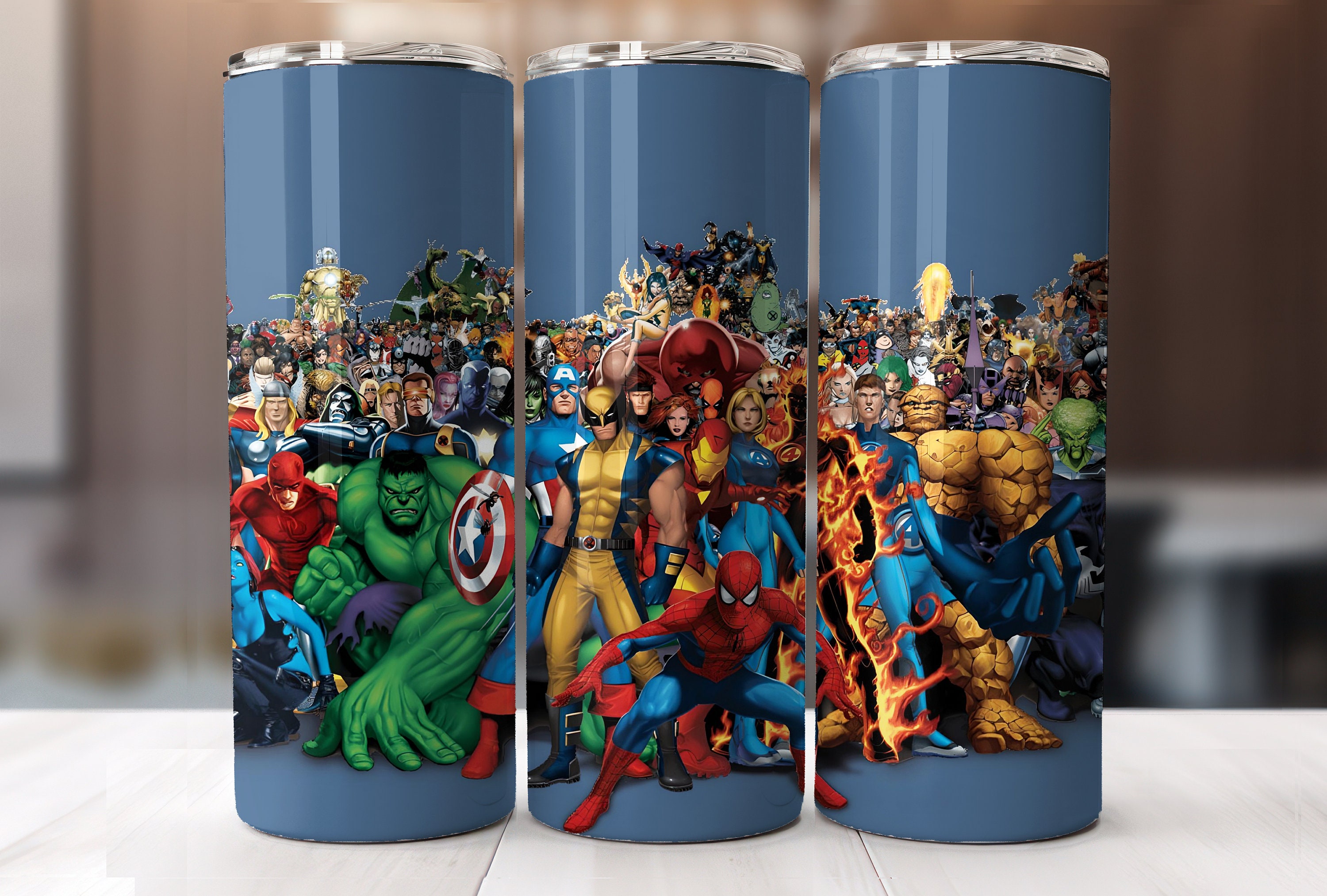 Marvel Tumbler Wrap Designs Bundle, 70 Superhero Tumbler, 20 Oz Marvel ...