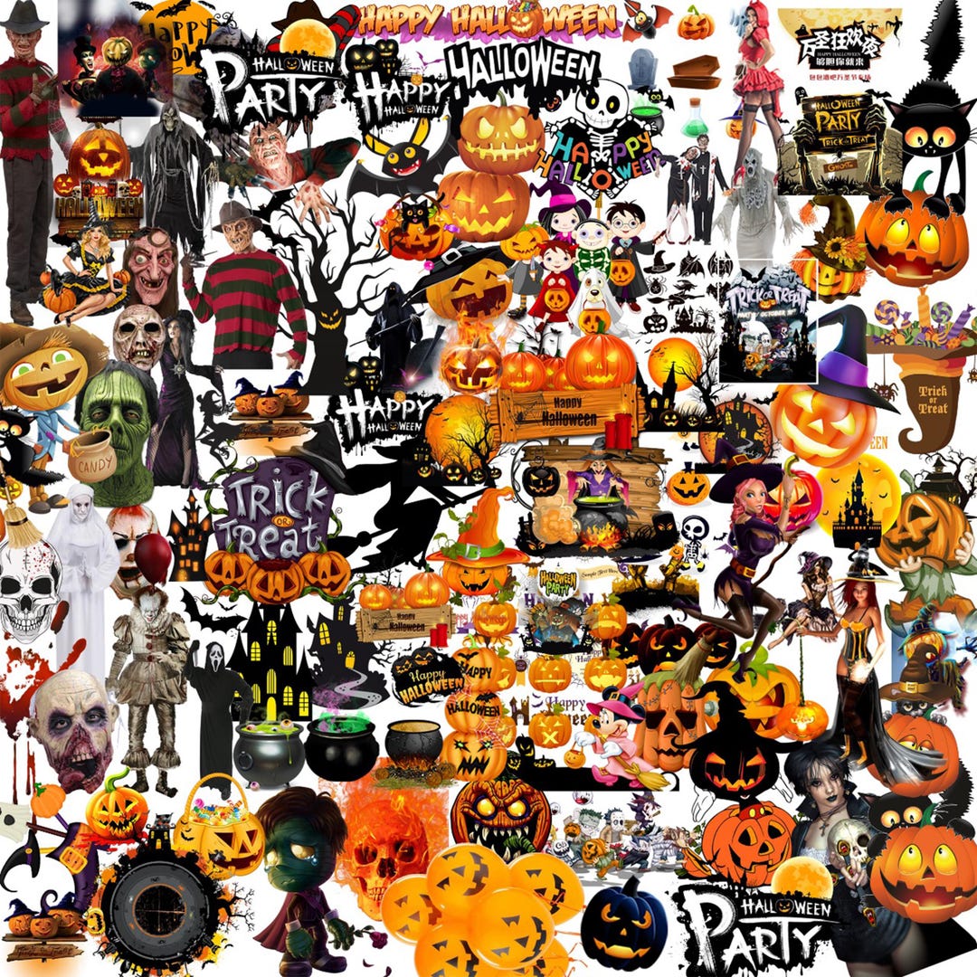 Halloween Png Bundle, Spooky Season Png, Halloween T-shirts Designs ...
