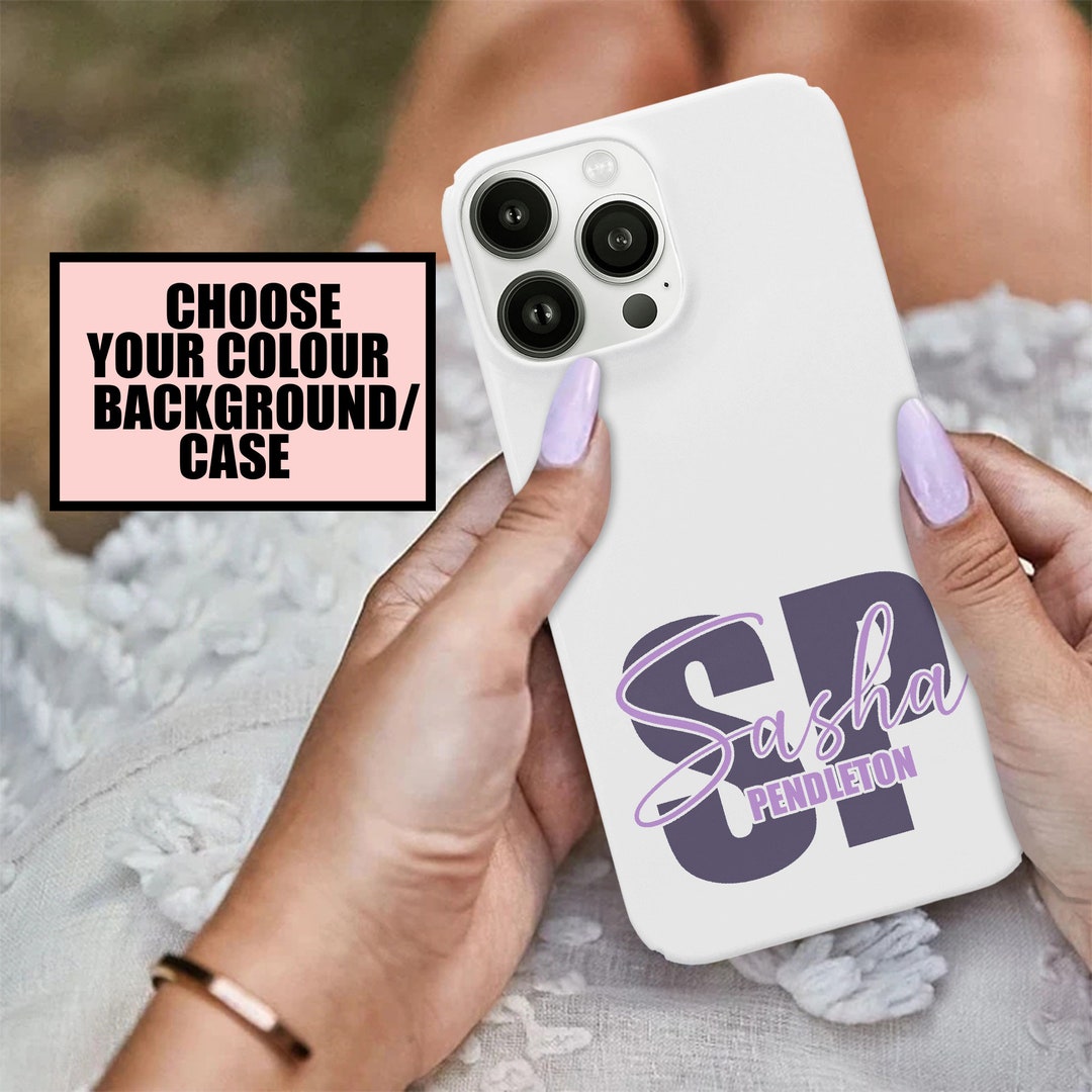 Choose Your Colour Forename Surname Bumper Case Casing iPhone 11 12 PRO ...