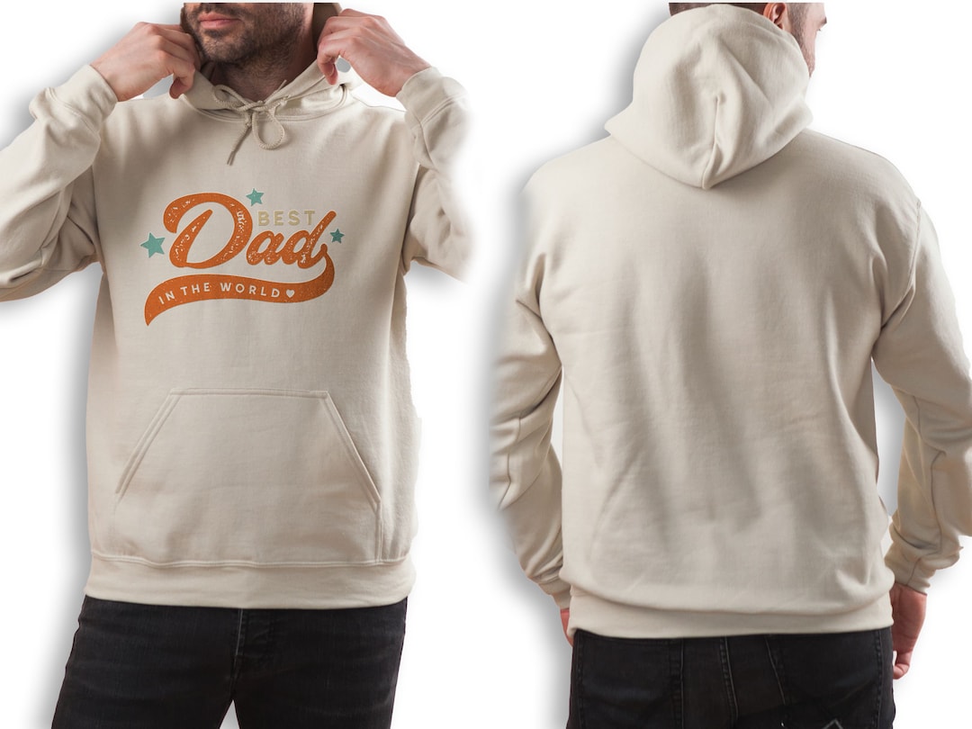 Best Dad in the World Retro College Fathers Day [ Oversized Baggy ...