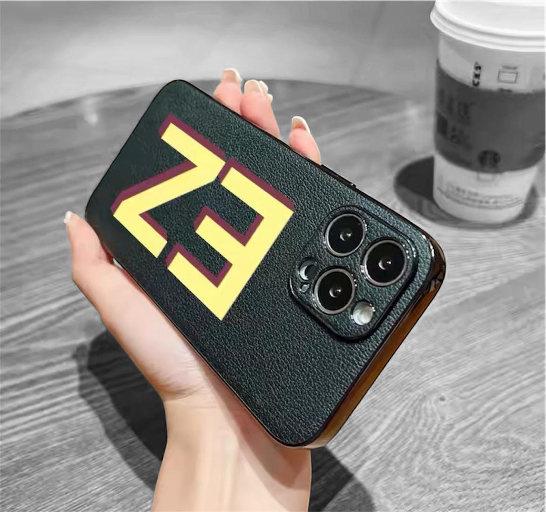 Black Yellow 3D Luxury Chrome Plated Leather Full Case iPhone 16 15 14 ...