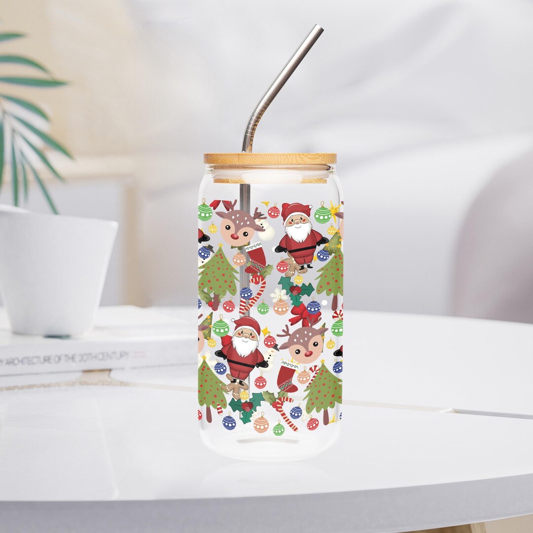 Santa Rudolph Bright Christmas Themed, Bamboo Eco Friendly Reusable ...