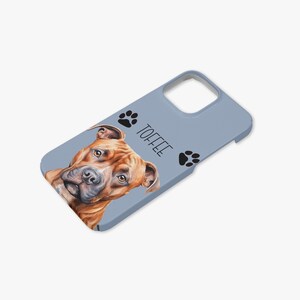 Red Staffordshire Bull Staffy Terrier Dog Design [ Bumper Case Casing ...