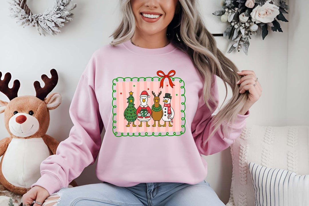 Coquette Silly Goose Jolly Jumper, Personalised Christmas Jumper, Crew ...