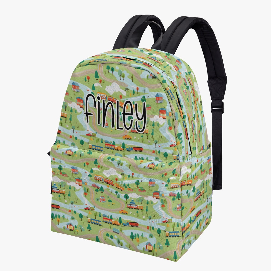 Green Forest Train Trains Track Line Railway Mini Backpack Back Pack ...