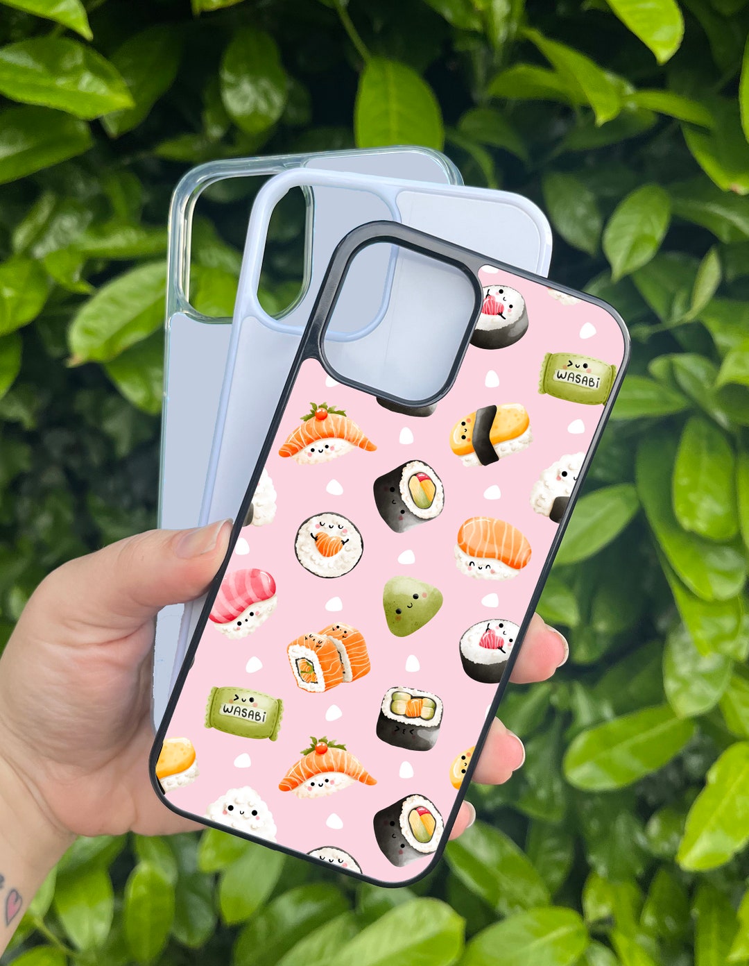 Sushi Roll Pink Raw Fish Wasabi Case Personalized Samsung Galaxy S8 S9 ...