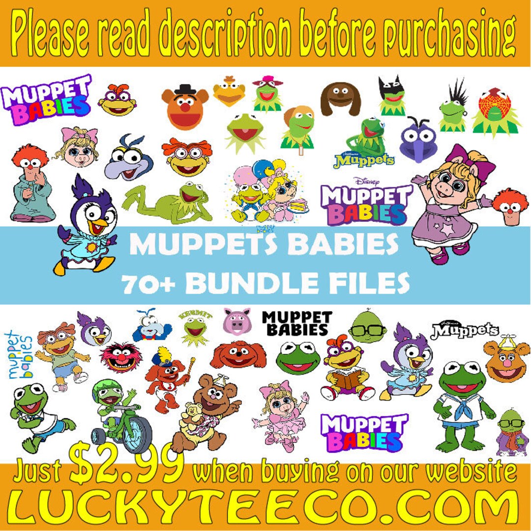 70 Muppets Svg Bundle, Muppets Babies SVG Cut Files for Cricut ...