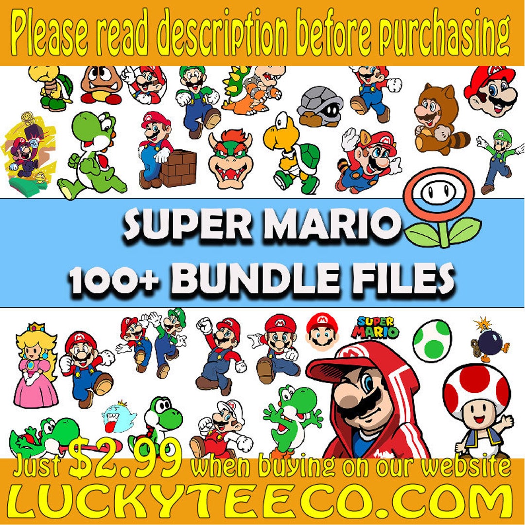 Super Mario PNG Bundle, Super Mario Bundle, Super Mario Transparent PNG ...