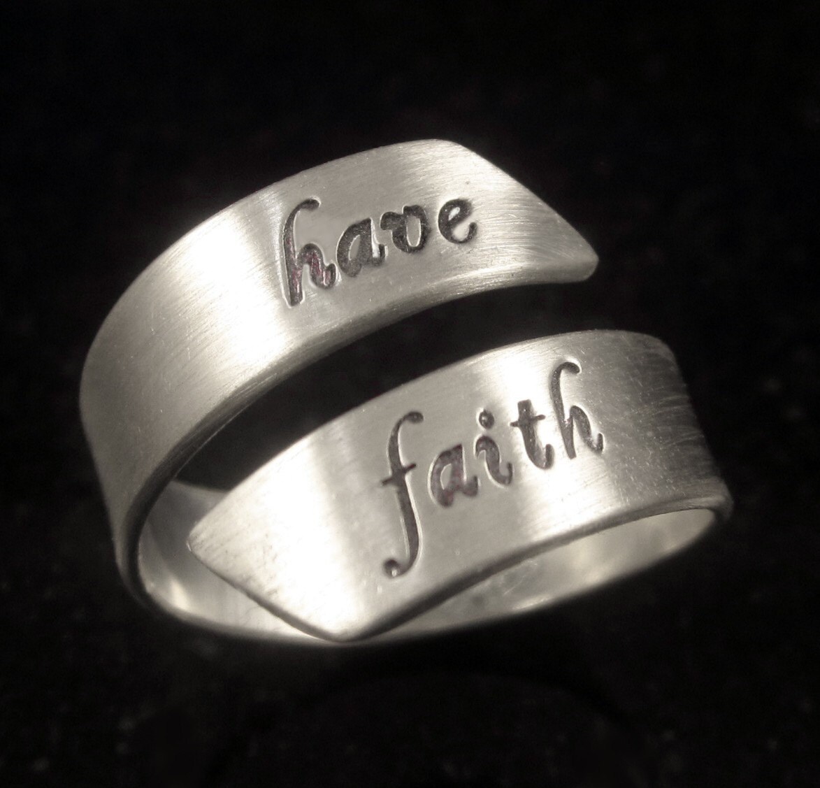 Two Word Mantra Ring/boho Ring Minimalist/message Ring | Etsy