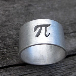 Sterling Pi Ring by Donnaodesigns - Etsy
