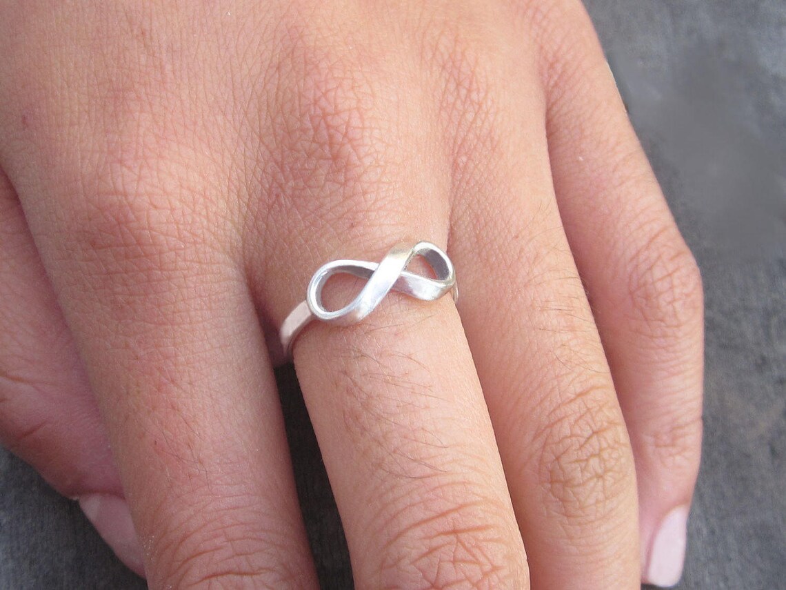 Infinity Symbol Ring Personalized/eternity Ring/to Infinity & | Etsy