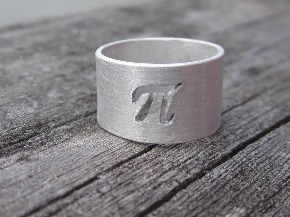 Sterling Pi Ring by donnaodesigns | Etsy