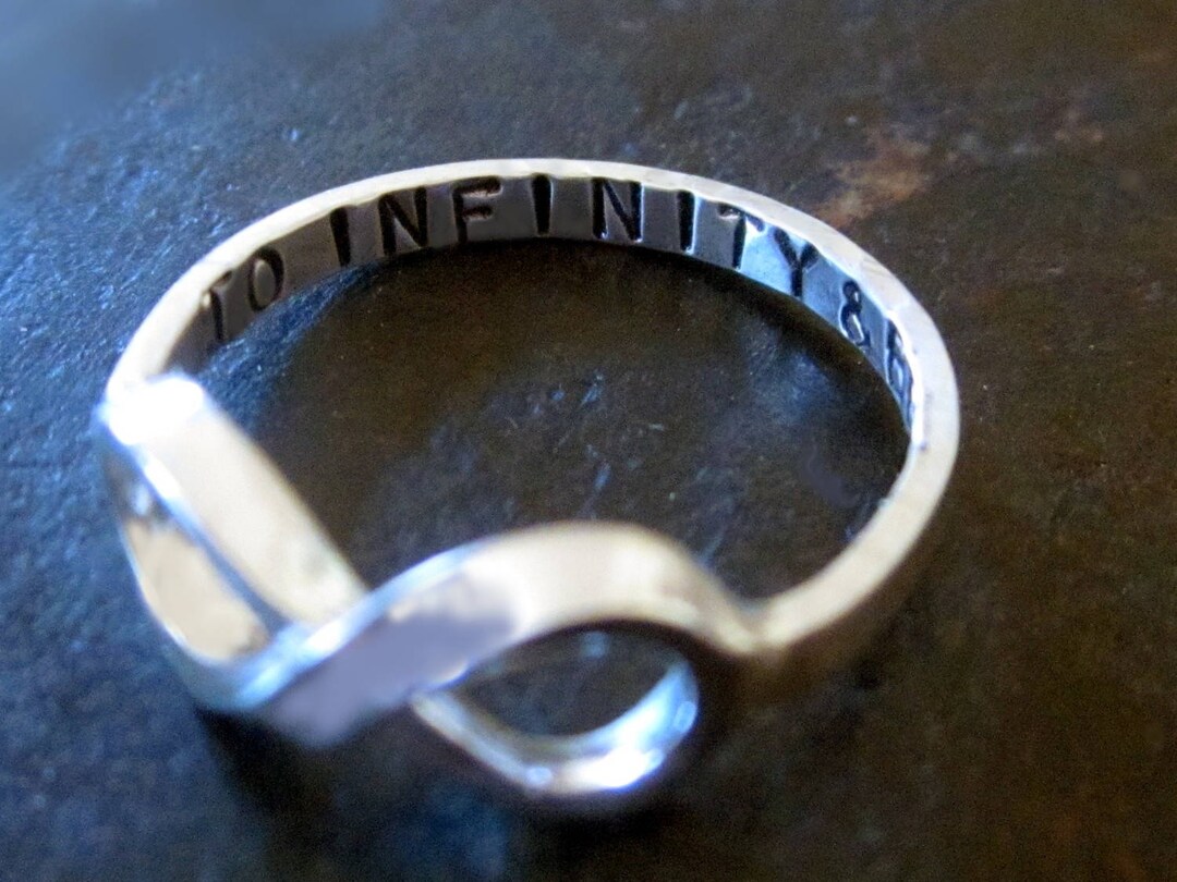 Infinity Symbol Ring Personalized/eternity Ring/to Infinity & Beyond ...
