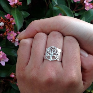 Tree of Life Ring/mother Family Ring/custom Name Ring by - Etsy
