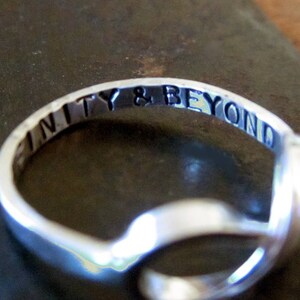 Infinity Symbol Ring Personalized/eternity Ring/to Infinity & Beyond ...