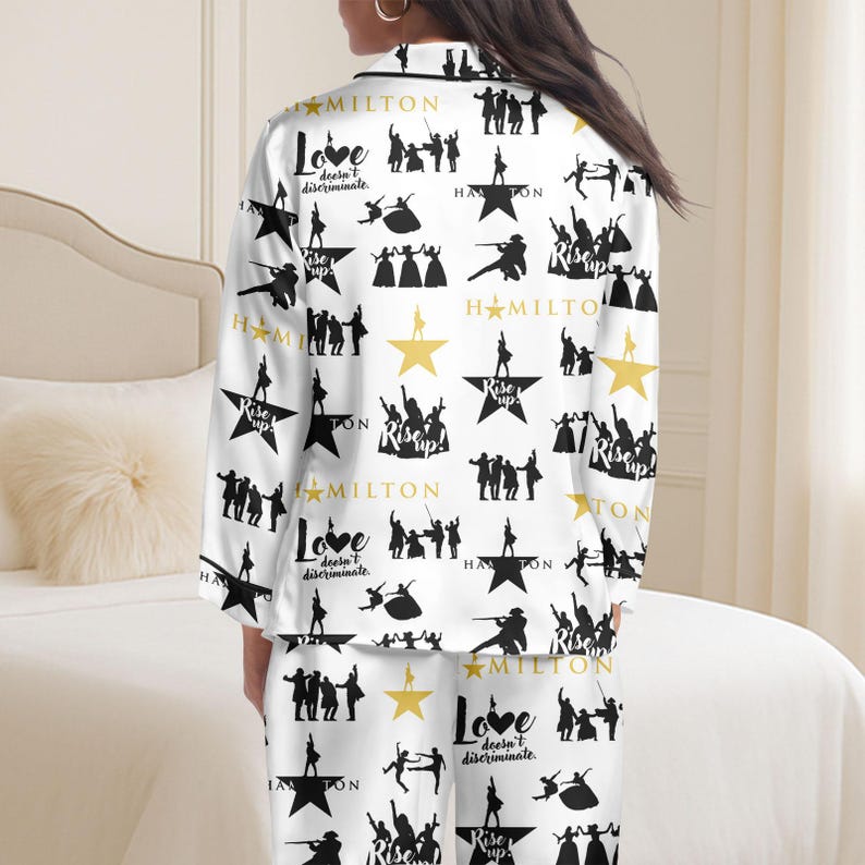 Hamilton Musical Pajamas, Alexander Hamilton Sleepwear Set, Broadway ...