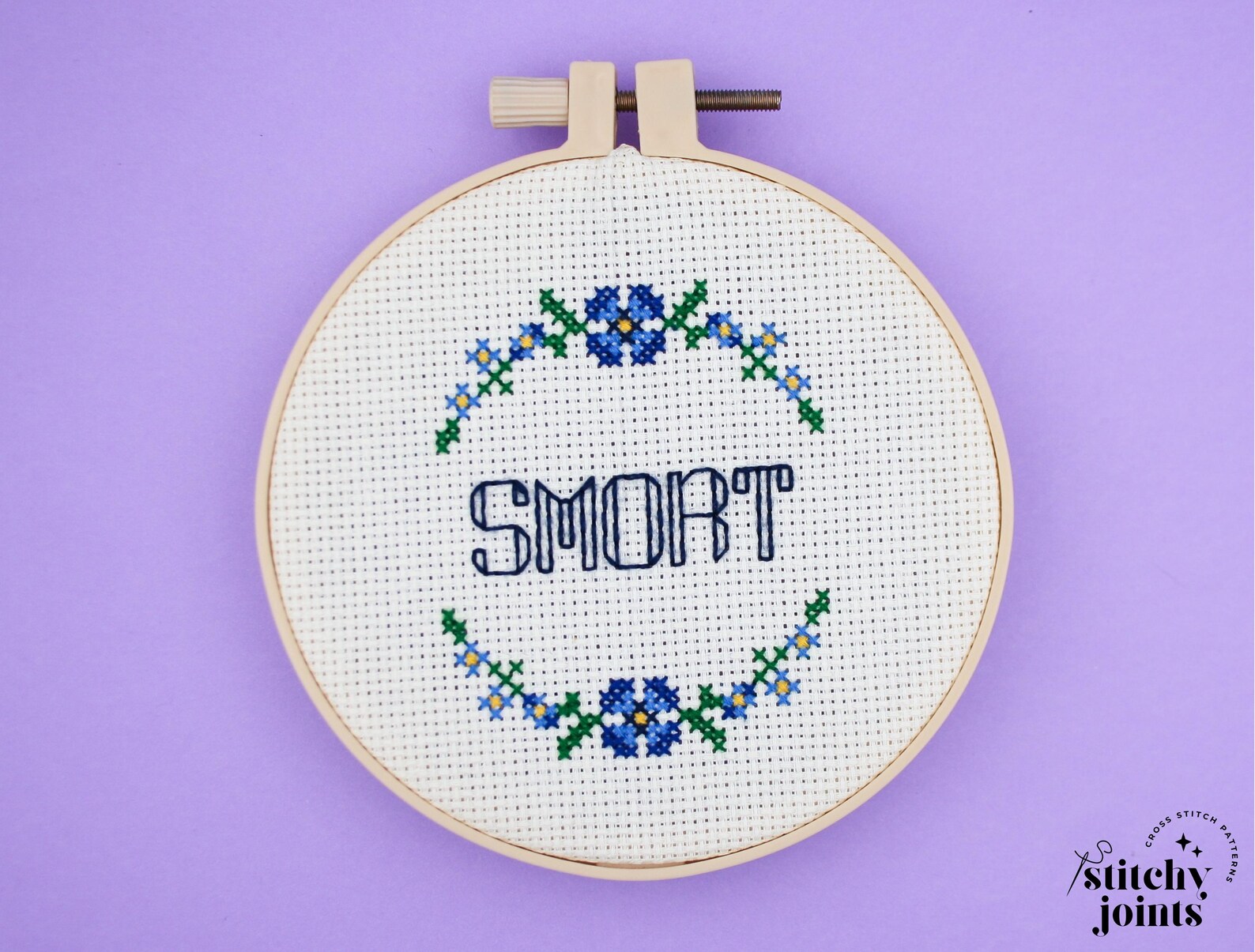 Brooklyn Nine-nine TV Show Cross Stitch Pattern, Witty Design, Floral ...