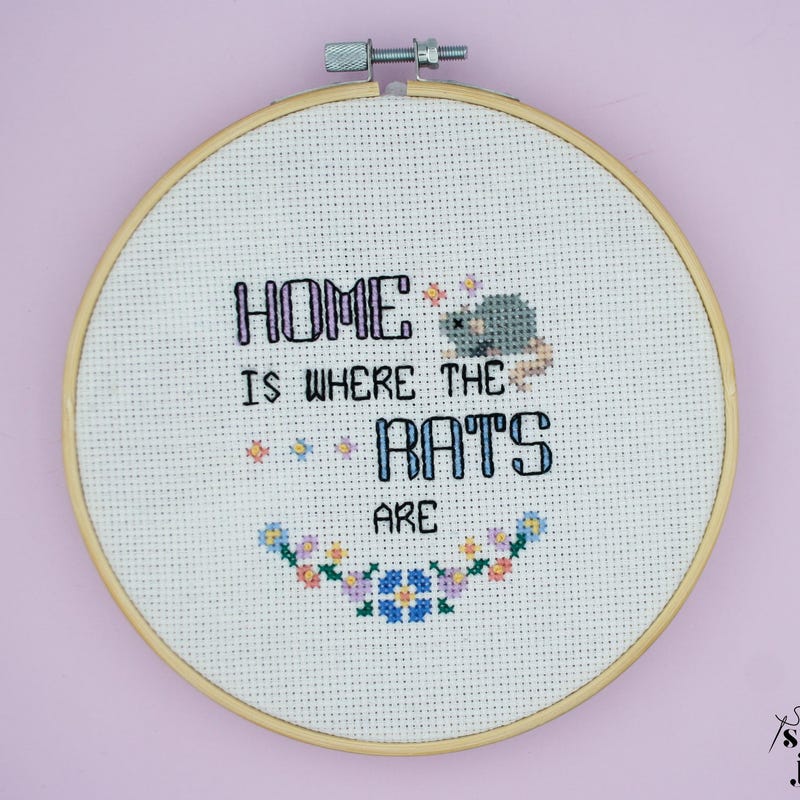 Rat Embroidery - Etsy