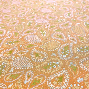 Moda SUNDAY PICNIC Paisley 20673 22 Orange - Etsy