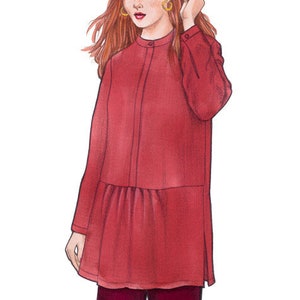 The Sewing Workshop BERWICK ST. TUNIC Printed Sewing Pattern - Etsy