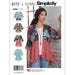 Simplicity MISSES' FASHION KIMONO With Length, Fabric and Trim ...