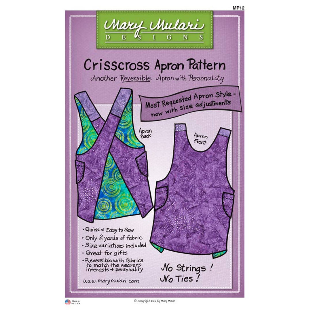 Mary Mulari Designs CRISSCROSS APRON MP12 Sewing Pattern - Etsy
