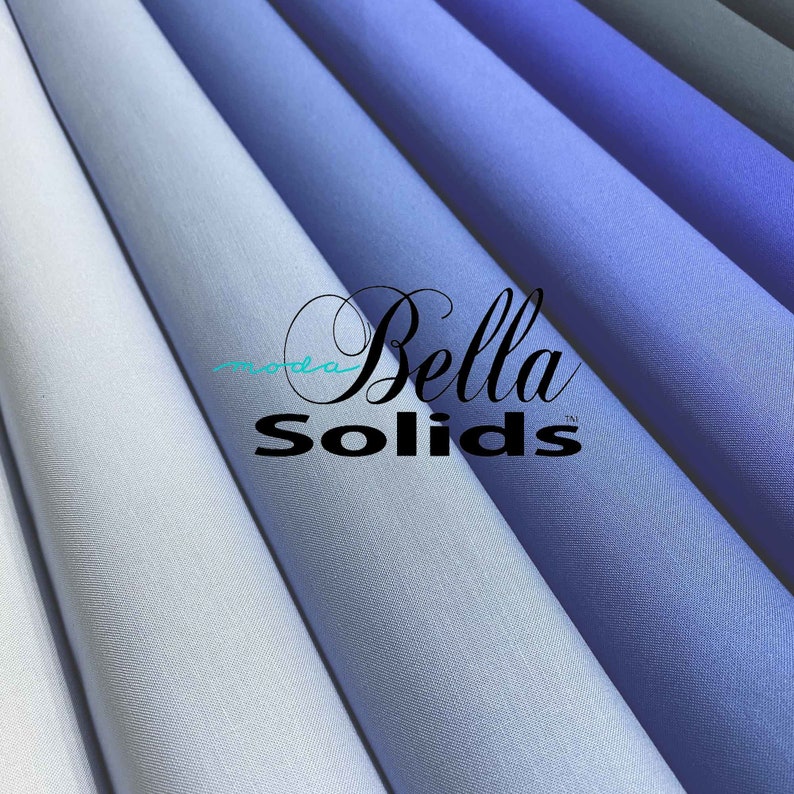 Moda BELLA COTTON SOLID 9900 Blue Tone Group 1 by the 1/2 Yard - Etsy