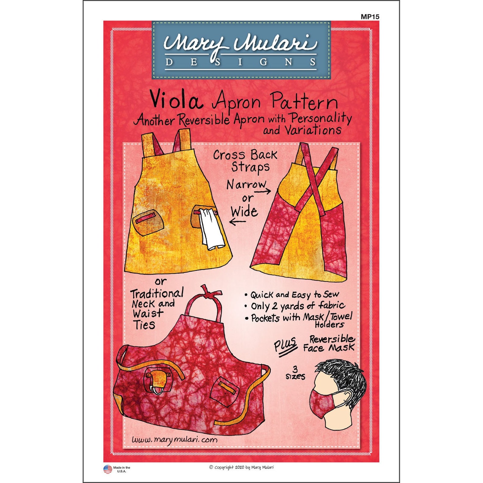 Mary Mulari Designs VIOLA APRON Sewing Pattern - Etsy